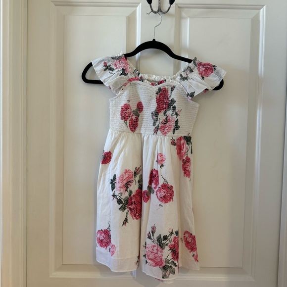 LoveShackFancy | Dresses | Loveshackfancy Girls Pink White Roses Floral ...